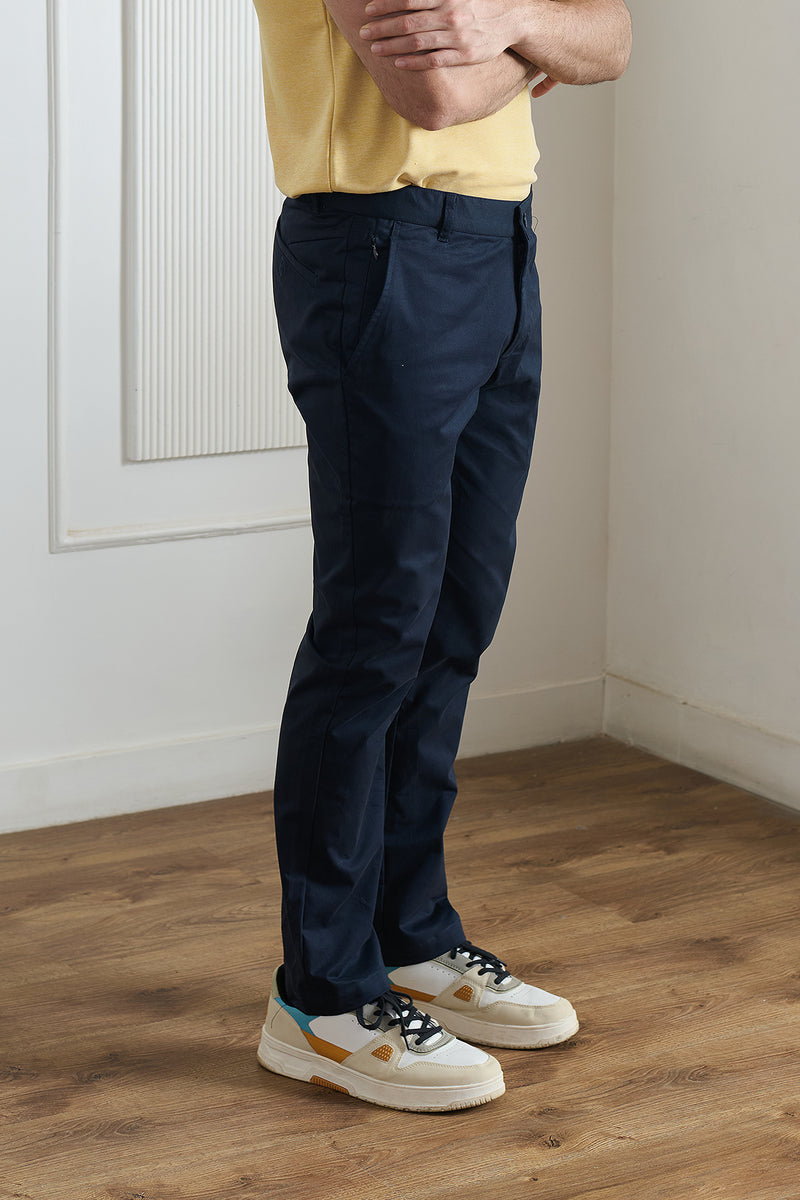 Buy Men's Prussian Blue Chinos online | Beyours