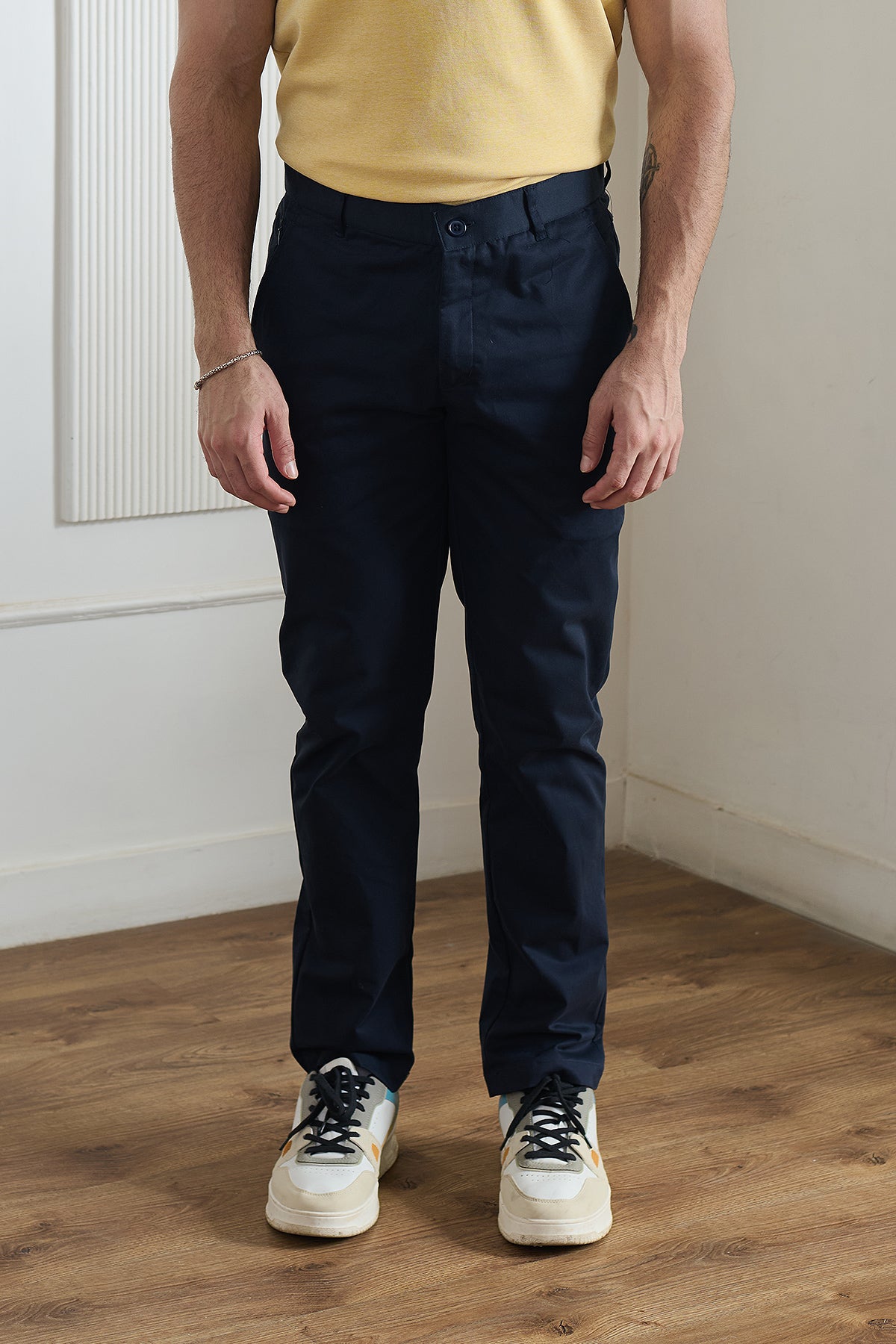 Buy Men's Prussian Blue Chinos online | Beyours
