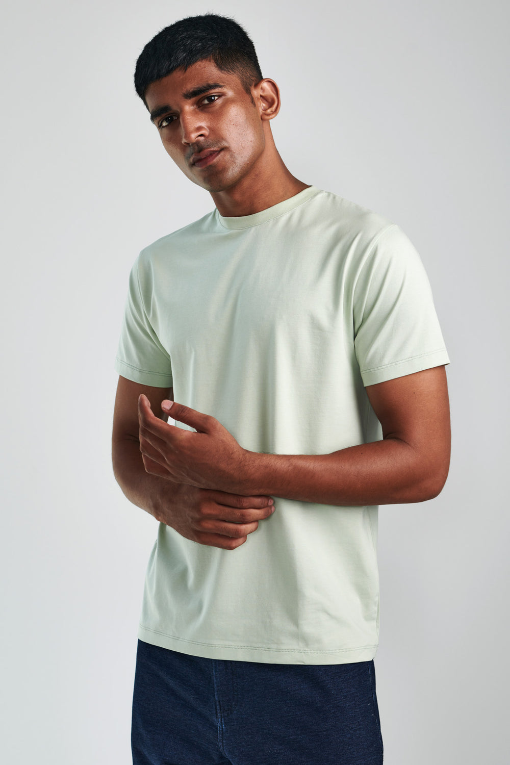 Buy Misty Green Regular Core Tee | Beyours