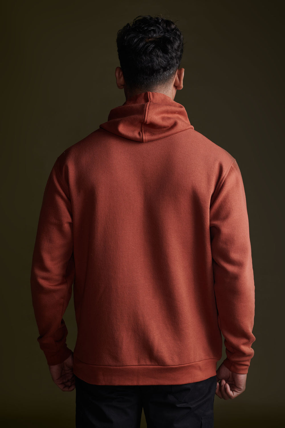 Buy Rust Orange Hoodie for Men | Beyours