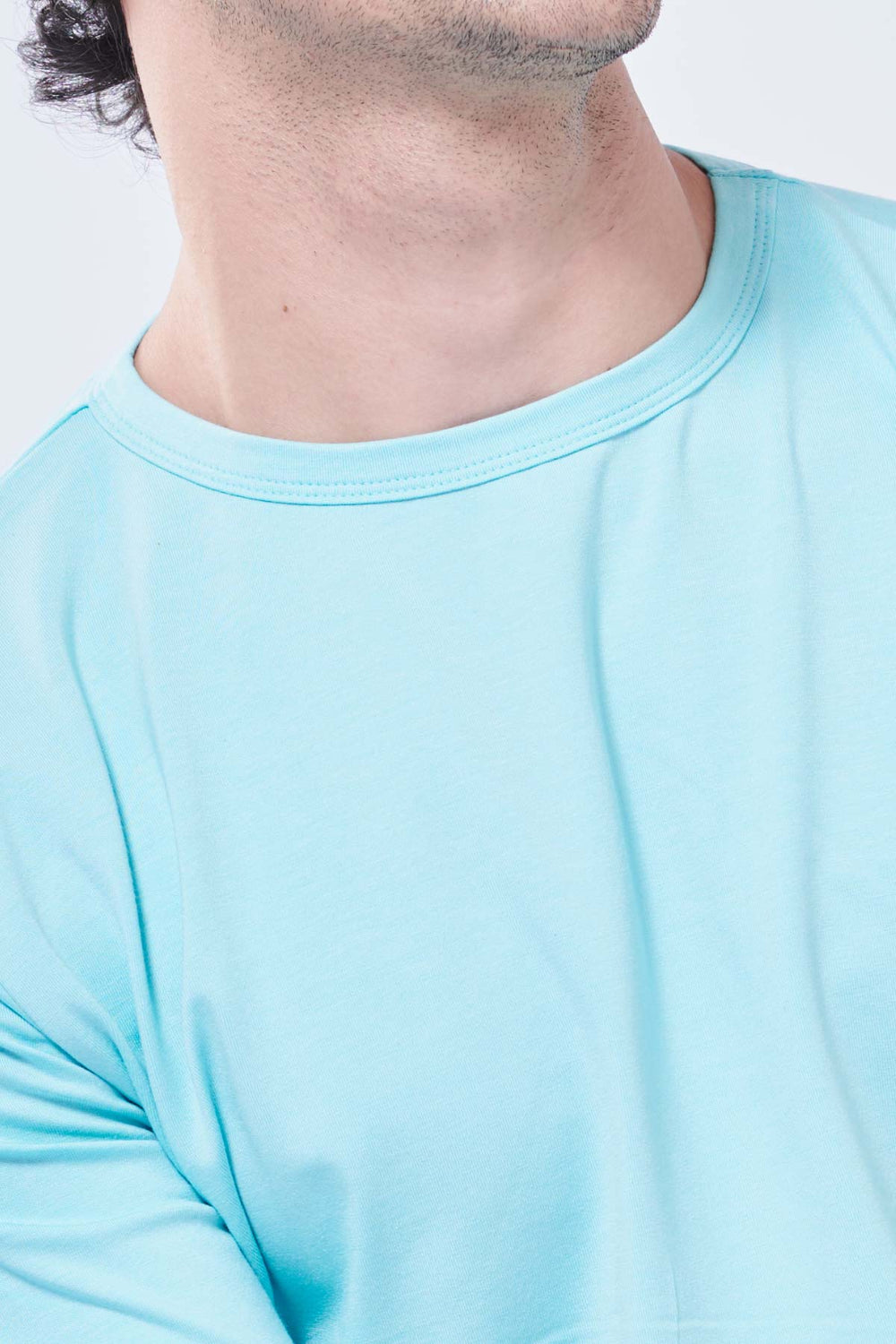 Buy The Cyan Blue Supima T-shirt for Mens Online - Beyours
